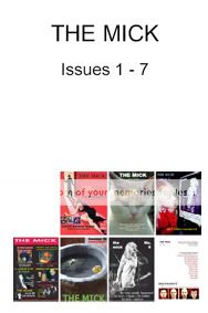 THE MICK magazine in archive book form – first two issues now…: ancient ...